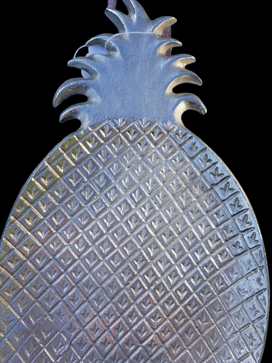 Vintage Pineapple Silver Metal Serving Tray - 16.5" X 9.5" - Etsy