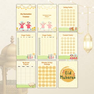 Ramadan Tracker for Kids | Islamic Printable Ramadan Journal | Prayer ...