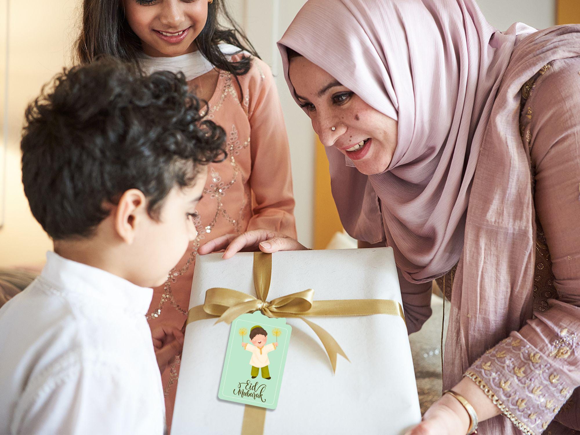 Eid Gift Tags Printable | Eid Mubarak Favor Tags | Muslim Gift Wrapping ...