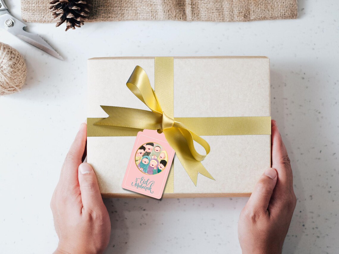 Eid Gift Tags Printable | Eid Mubarak Favor Tags | Muslim Gift Wrapping ...