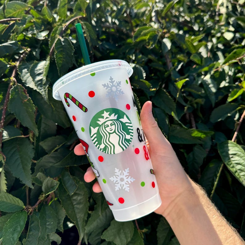 The Grinch Inspired 24oz Starbucks Cold Cup Dr. Seuss I Reusable ...