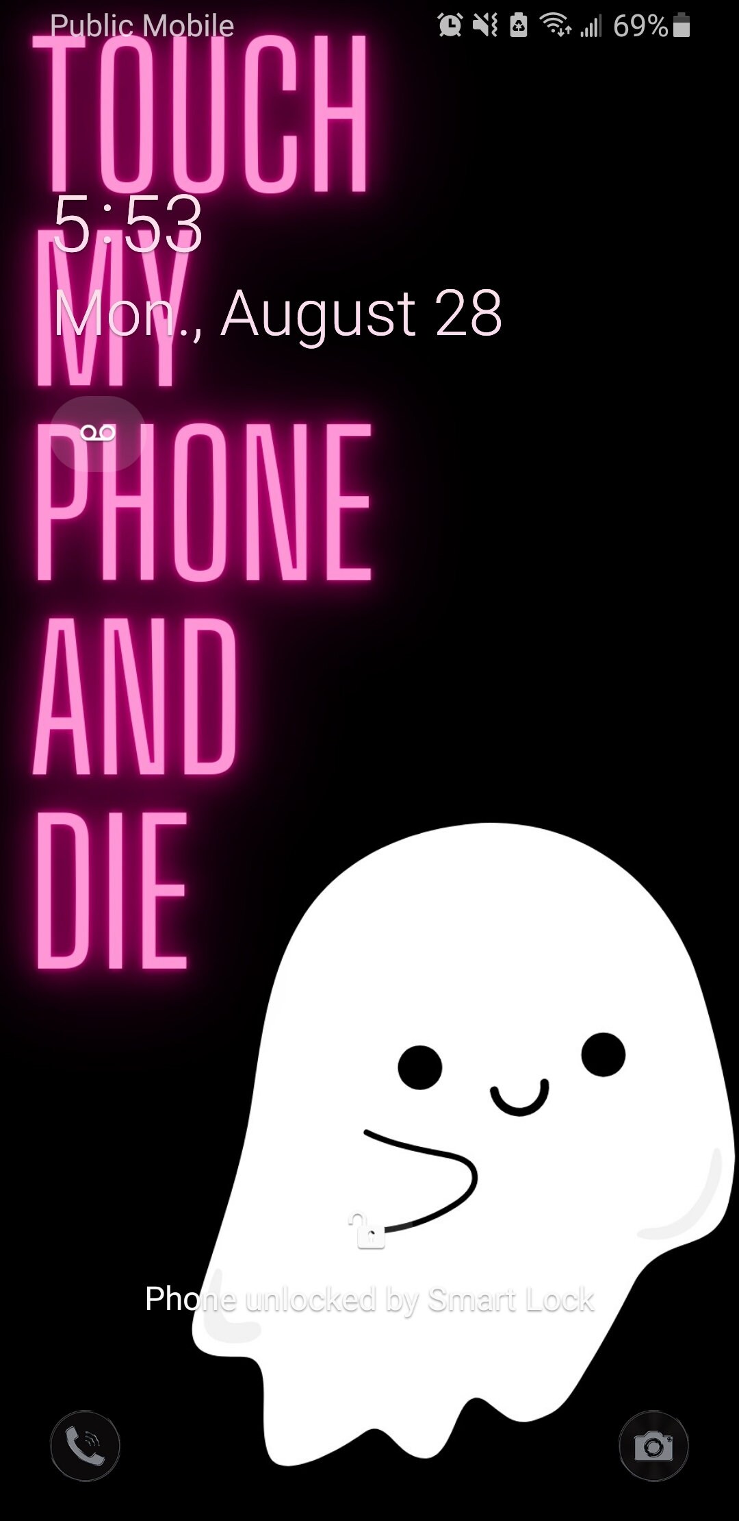 Touch My Phone and Die Wallpaper - Etsy