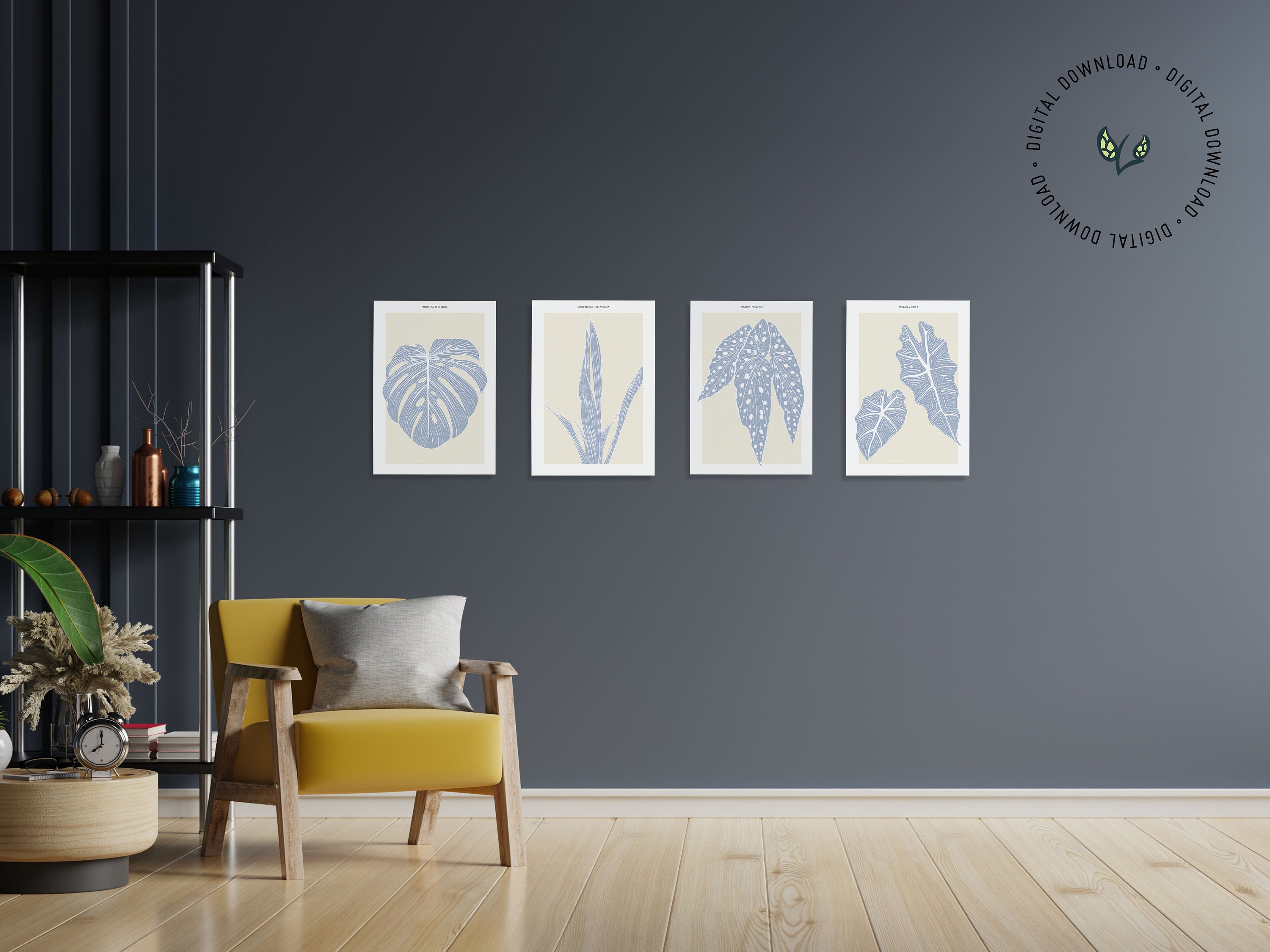 Begonia Wall Art Houseplant Printable Plant Digital Print - Etsy