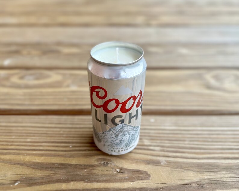 Coors Light Beer Candle Upcycled 12 Ounce Candle Valentines Day Gift ...