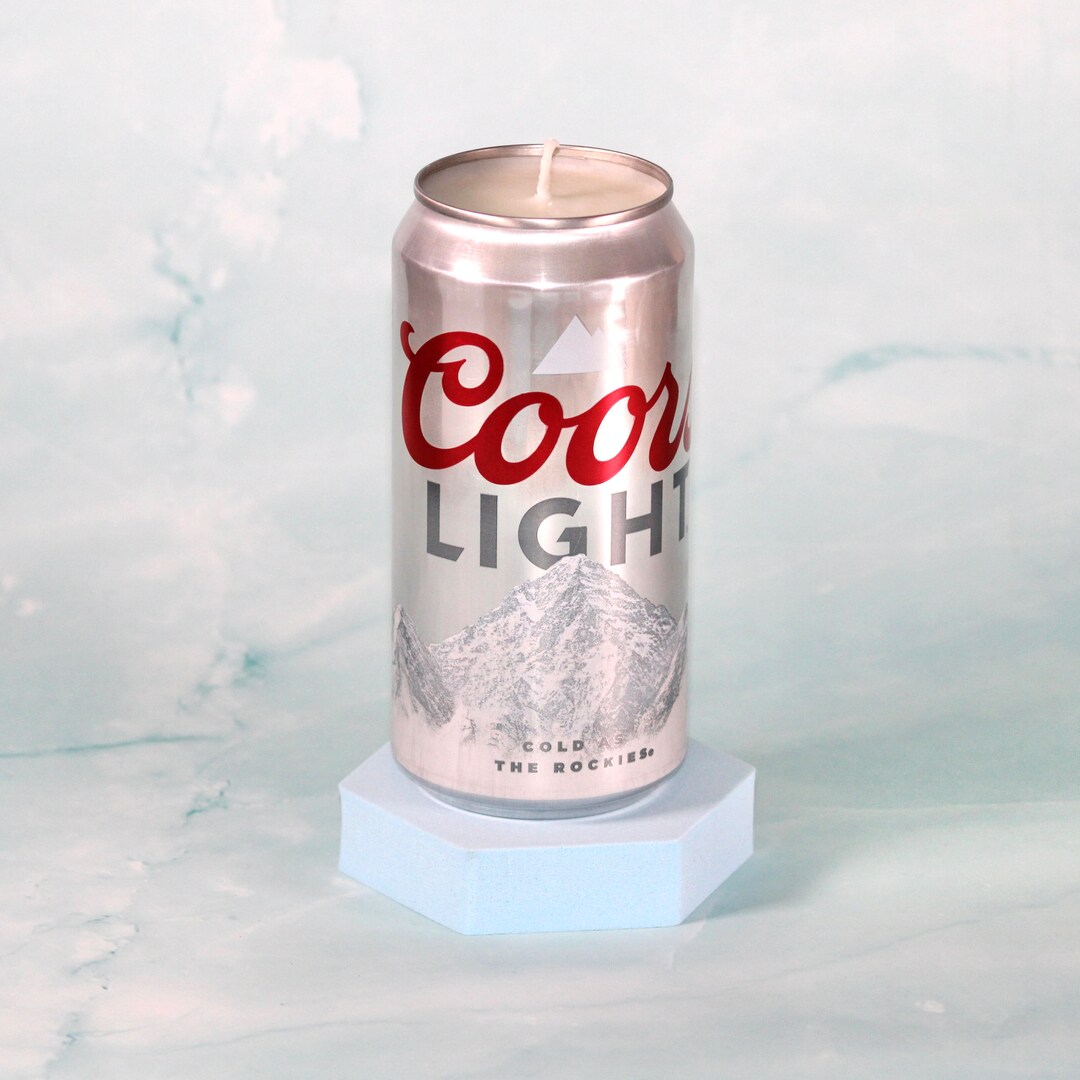 Coors Light Beer Candle Upcycled 12 Ounce Candle Valentines Day Gift ...