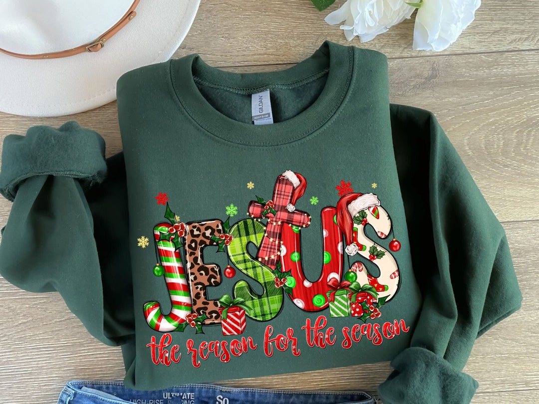 Jesus is the Reason for the Season Retro Unisex Sweatshirt, Christian ...