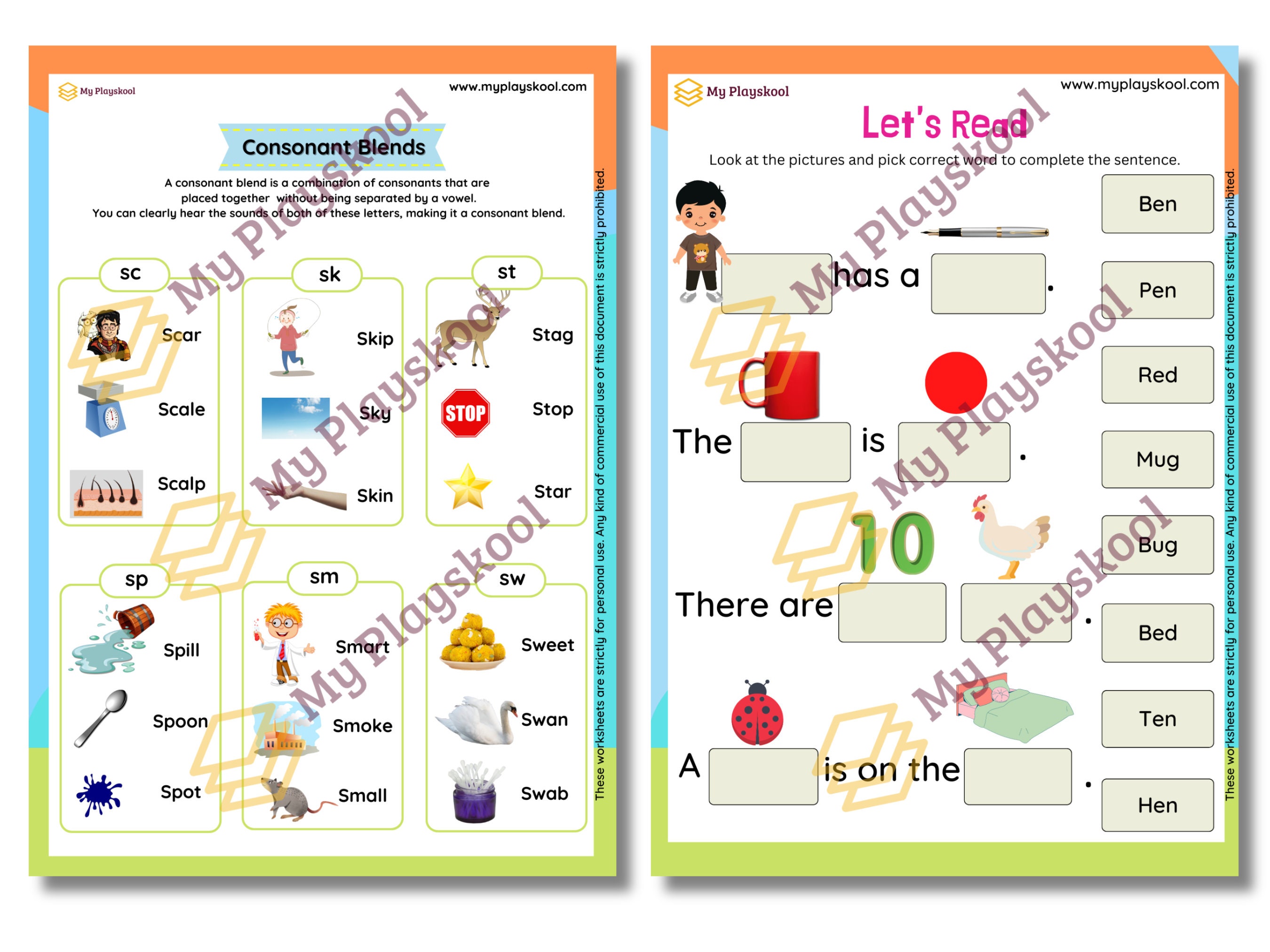 Fun Educational Phonics Learning Kit With CVC, Vowel Sounds, Digraphs ...