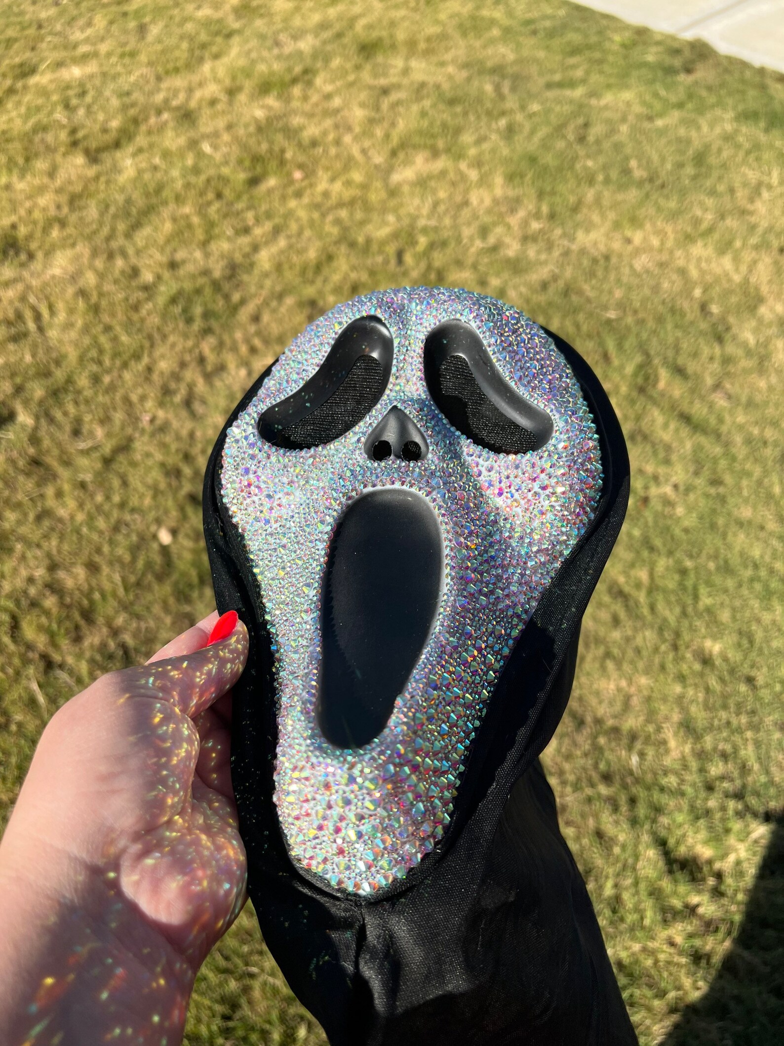 Bedazzled Scream Mask - Etsy