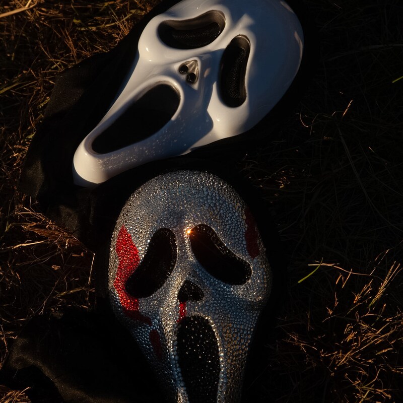 Bedazzled Scream Mask - Etsy