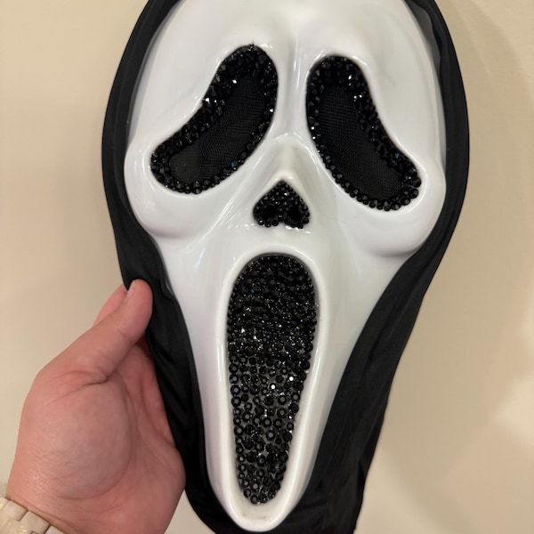 Bedazzled Scream Mask - Etsy