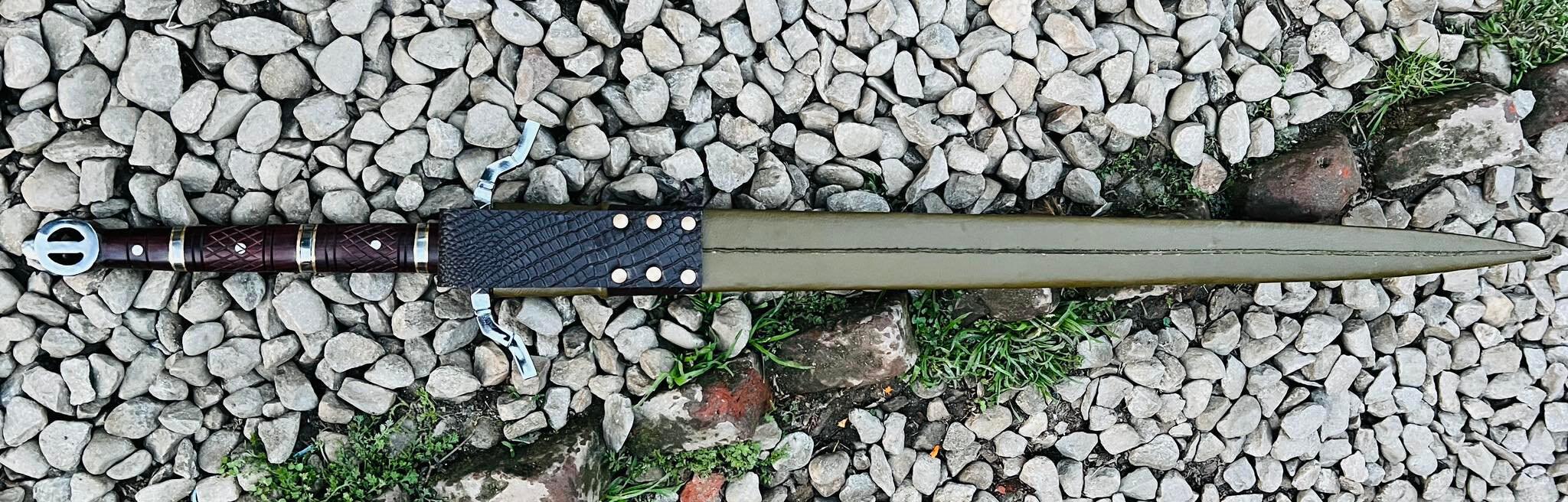 29 Hand-forged Sword Medieval Replica Viking Sword Full Tang Carbon ...