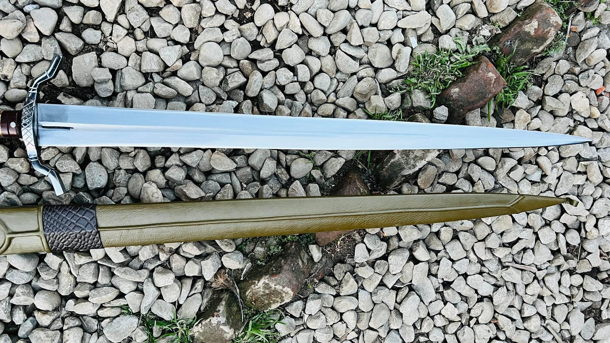 29 Hand-forged Sword Medieval Replica Viking Sword Full Tang Carbon ...