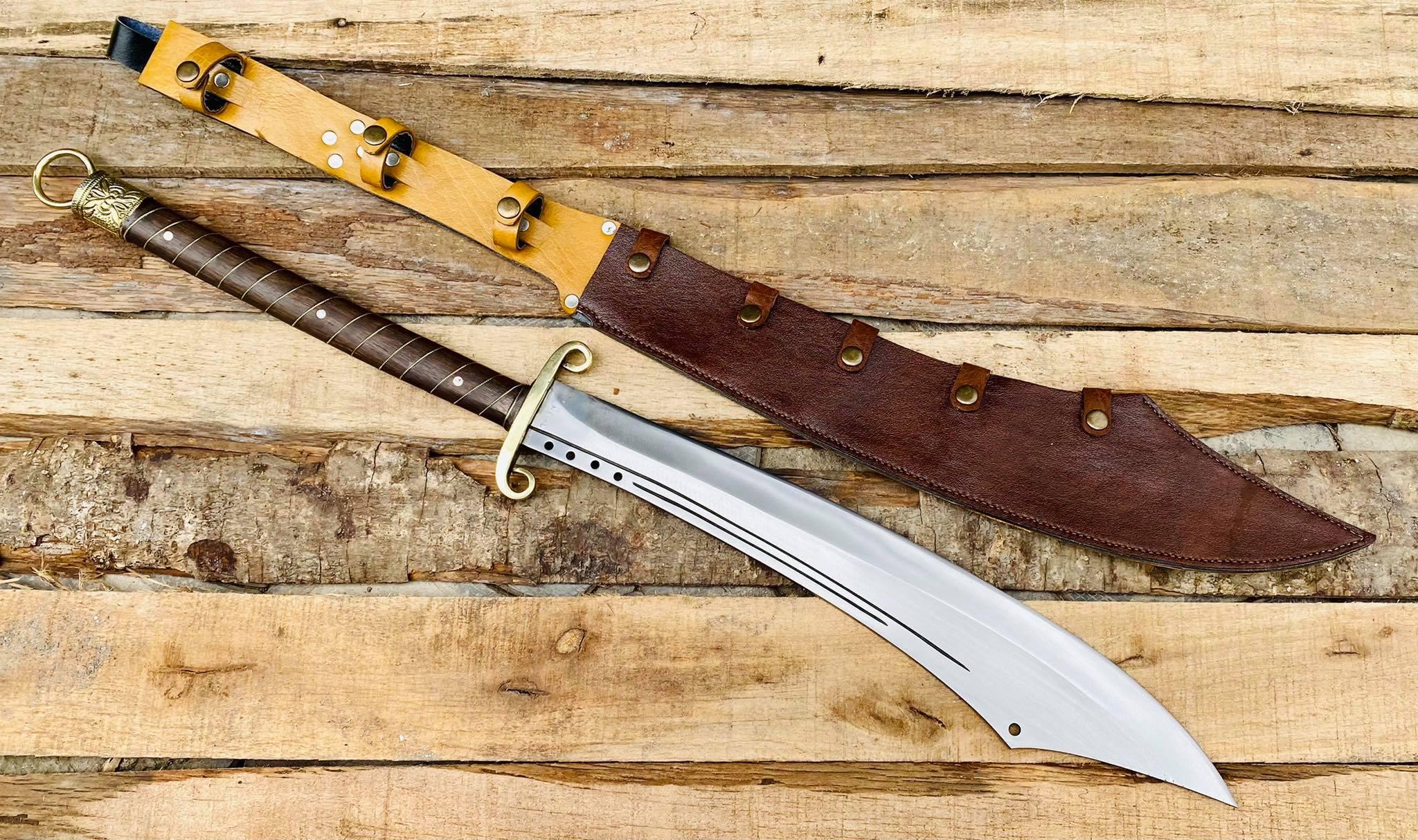 18 Custom Viking Machete Sword Hand Forged 5160 Carbon Steel 12 ...