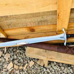 30 Custom Carbon Steel Blade Full Tang Handmade Sword With Rosewood ...