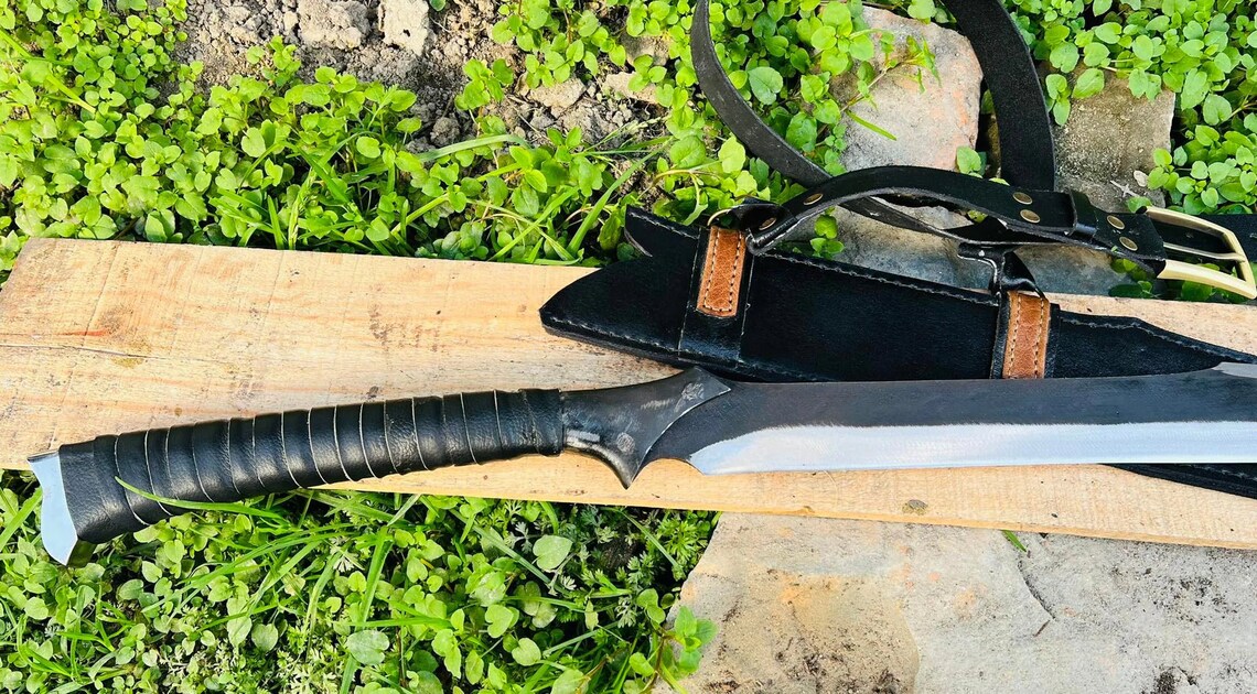 26 Blade Large Jungle Hunting Sword-functional-hand Forged-heat Treated ...