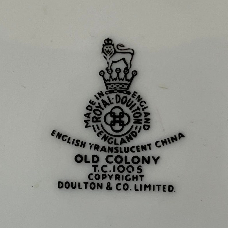 Royal Doulton Old Colony Dinner Plate and Set of 2 Bread and Butter ...
