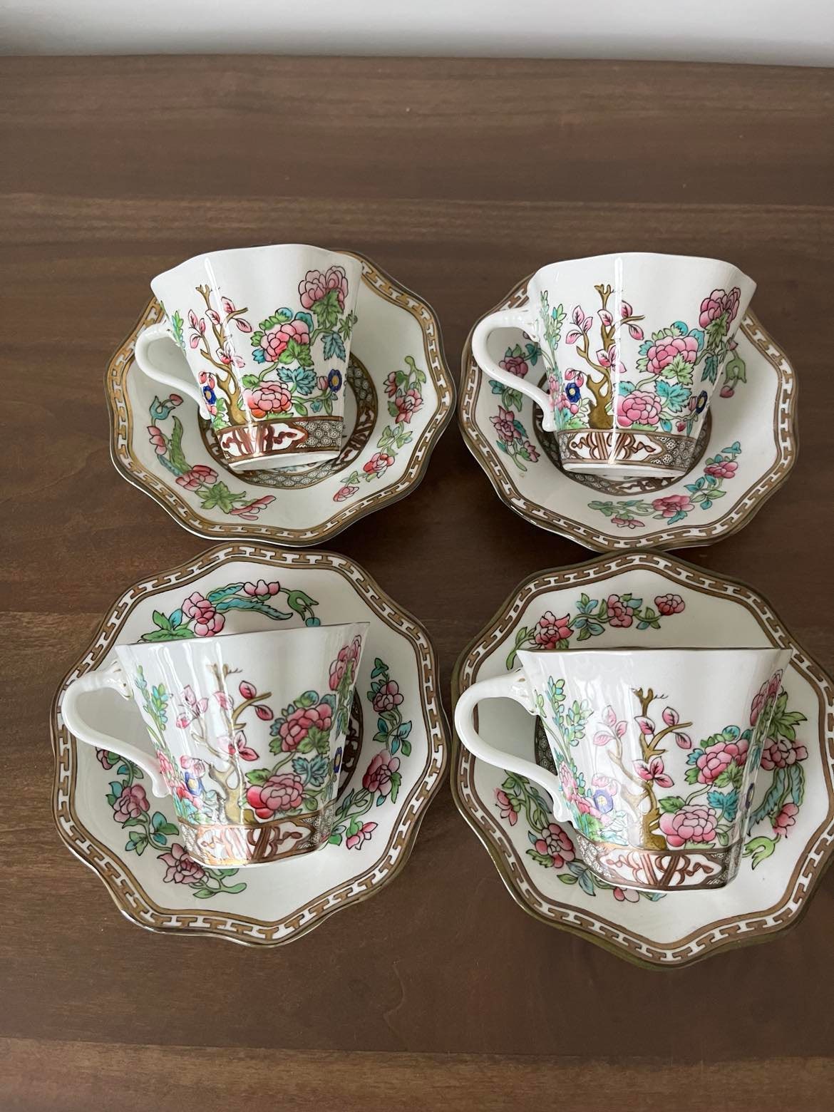 Coalport Indian Tree Multicolor Pattern Bone China Made in England ...