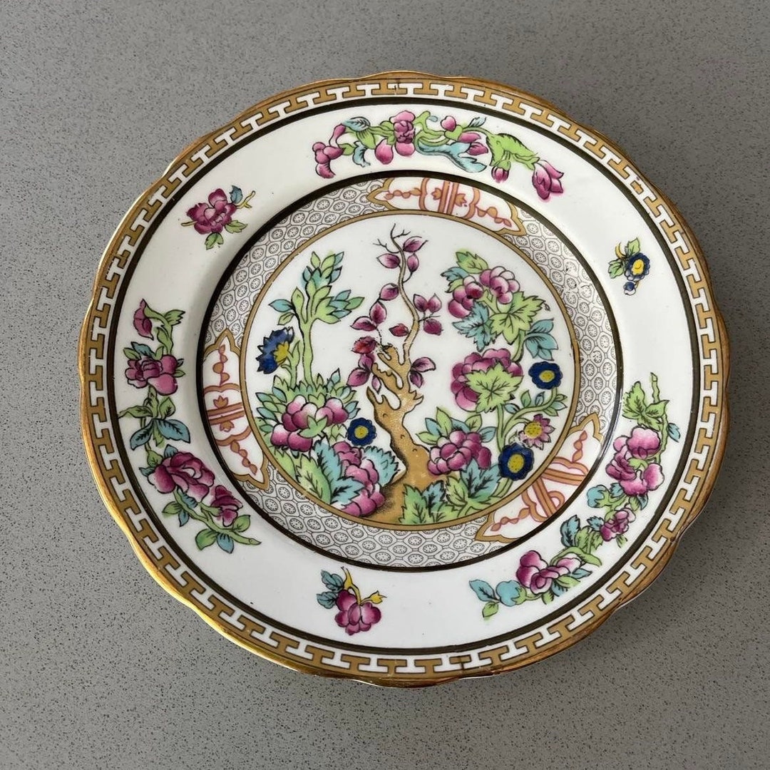 Paragon Indian Tree Antique Dessert Plates set of 4 - Etsy