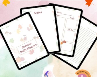 Fall Autumn Printable Planner Printable Fall Planner Fall - Etsy