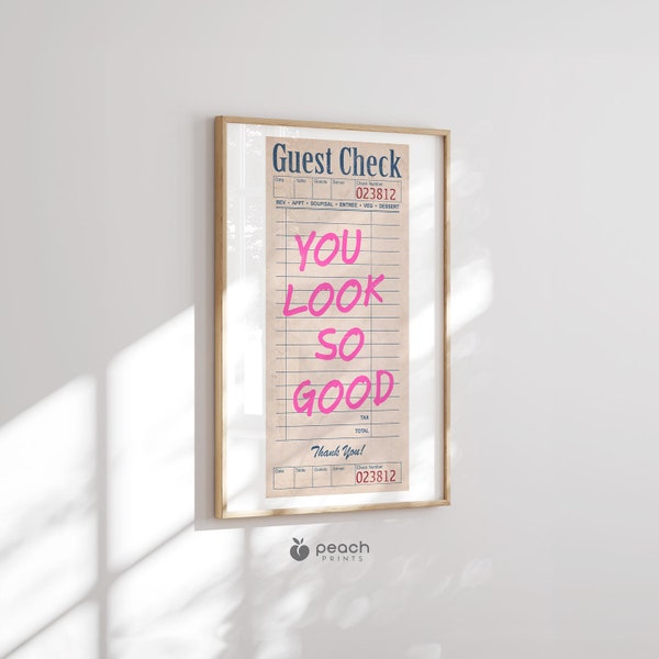 You Look Good Print - Etsy