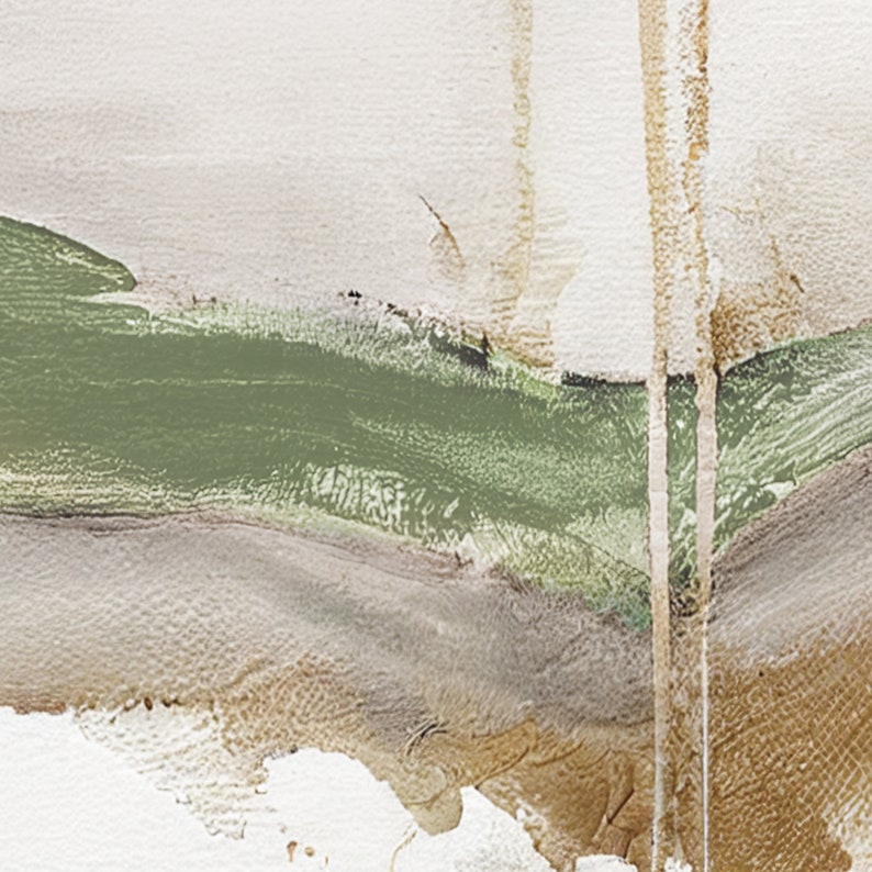 Sage Green Abstract Art Prints, Set of 3 Prints, Scandinavian Wall Art ...