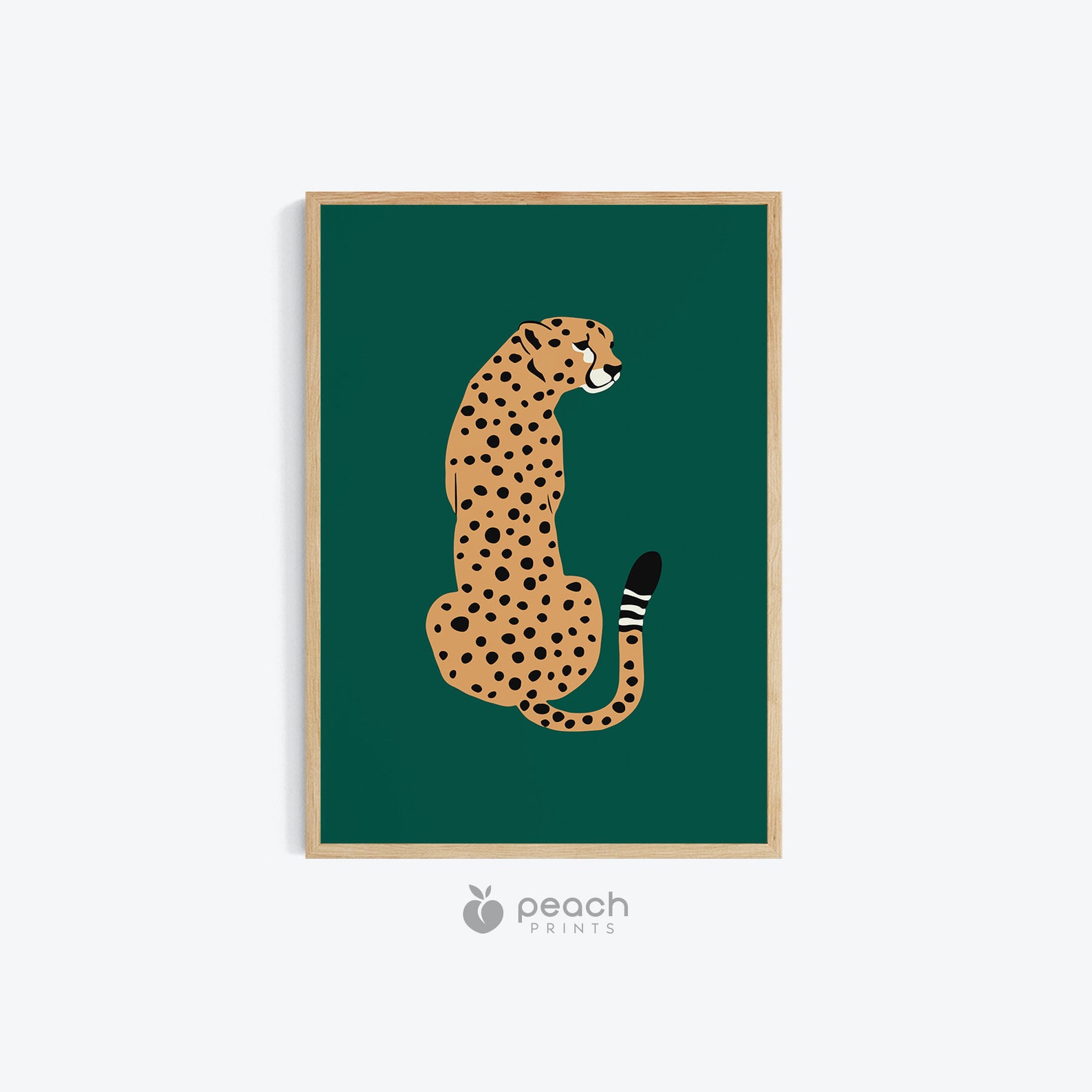 Cheetah Green Print, Printbale Art, Dorm Room Decor, Leopard Print ...
