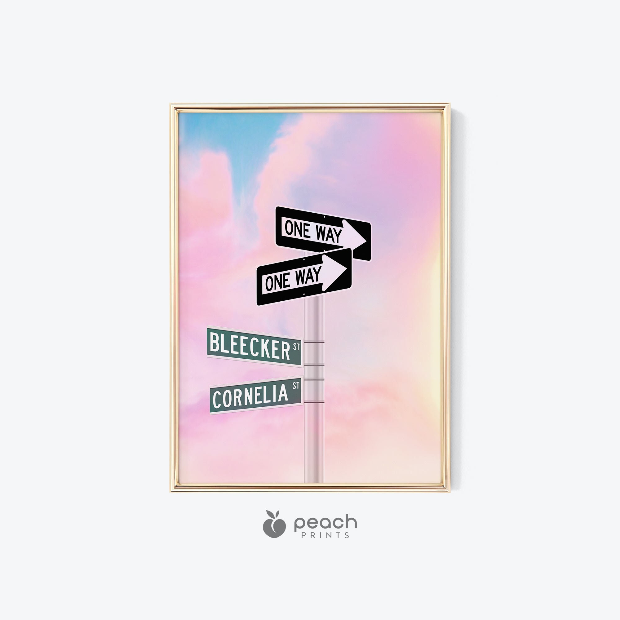 Cornelia Street Wall Art, Printable, Girly Wall Art, Retro Dorm Room ...