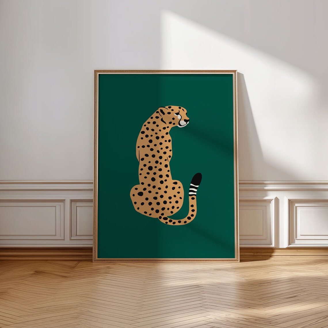 Cheetah Green Print, Printbale Art, Dorm Room Decor, Leopard Print ...