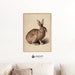 Spring Brown Rabbit Print, Printable, Easter Art Prints, Nursery Wall ...