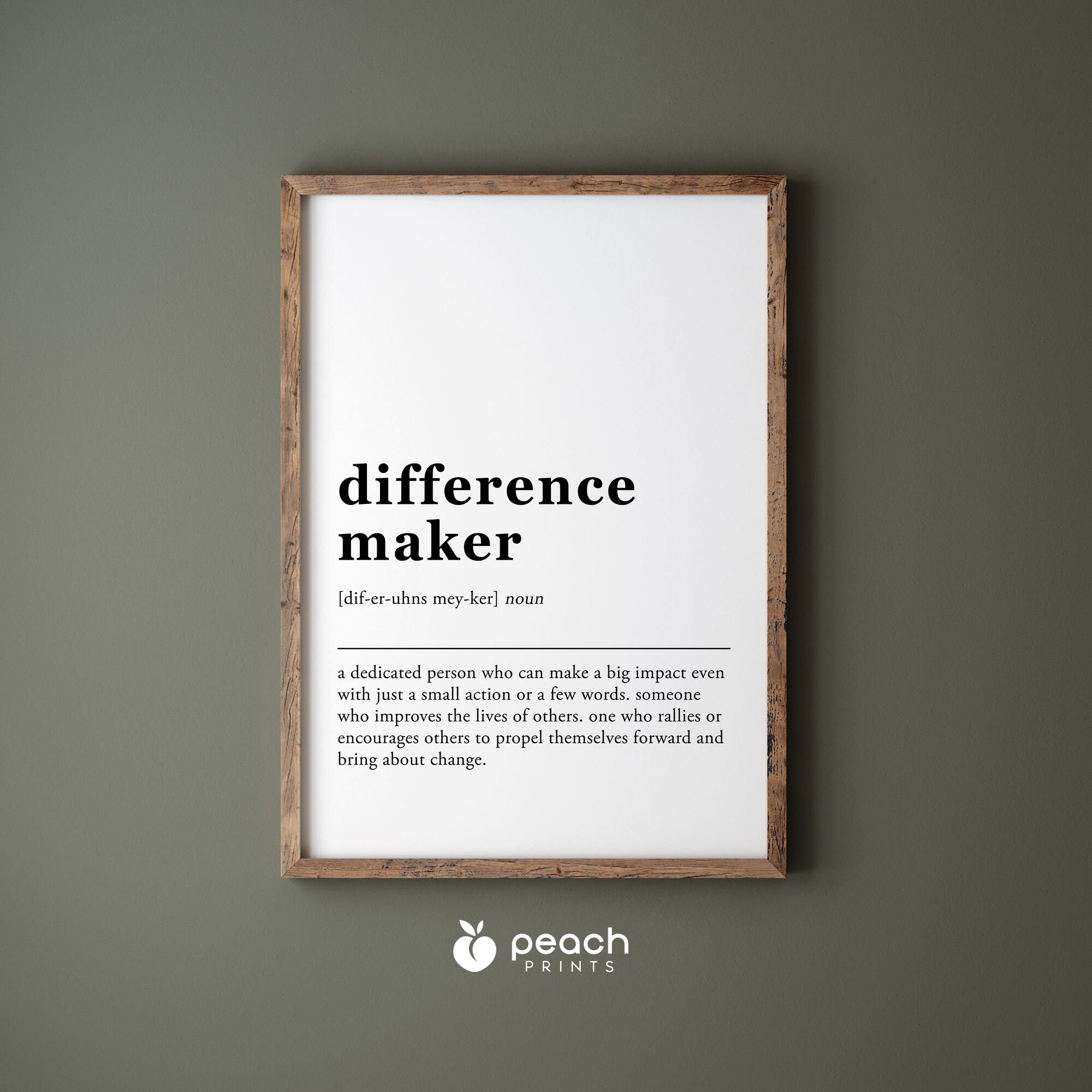 Difference Maker Definition, Printable Art, Teacher Appreciation Gifts ...