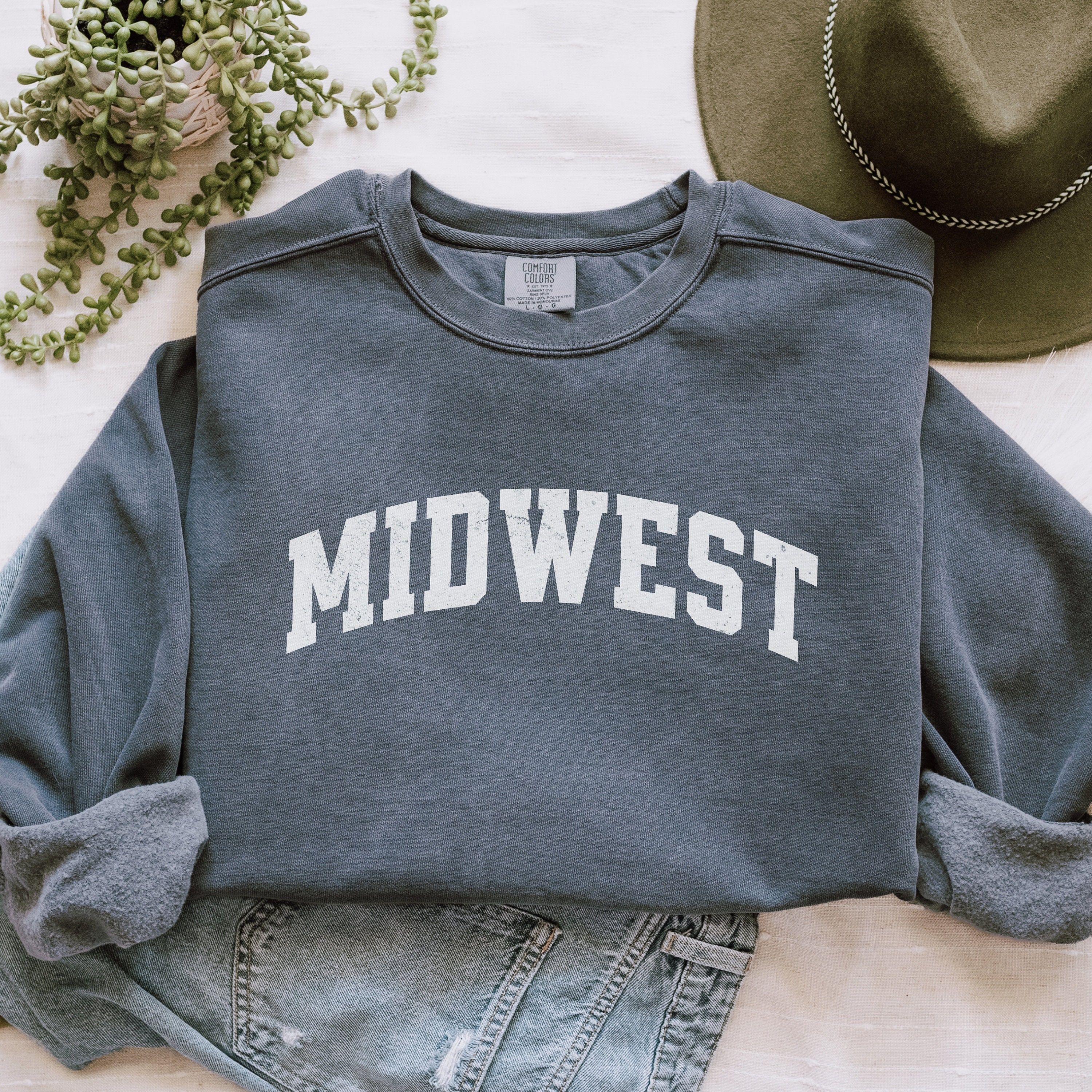 Midwest Sweatshirt, Comfort Colors Sweatshirt, Midwest Shirt, Beachy ...