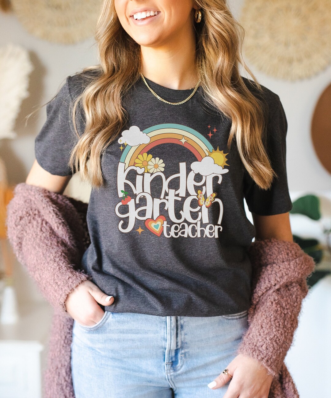 Kindergarten Teachers Shirt Retro-inspired Shirt First Day of School T ...