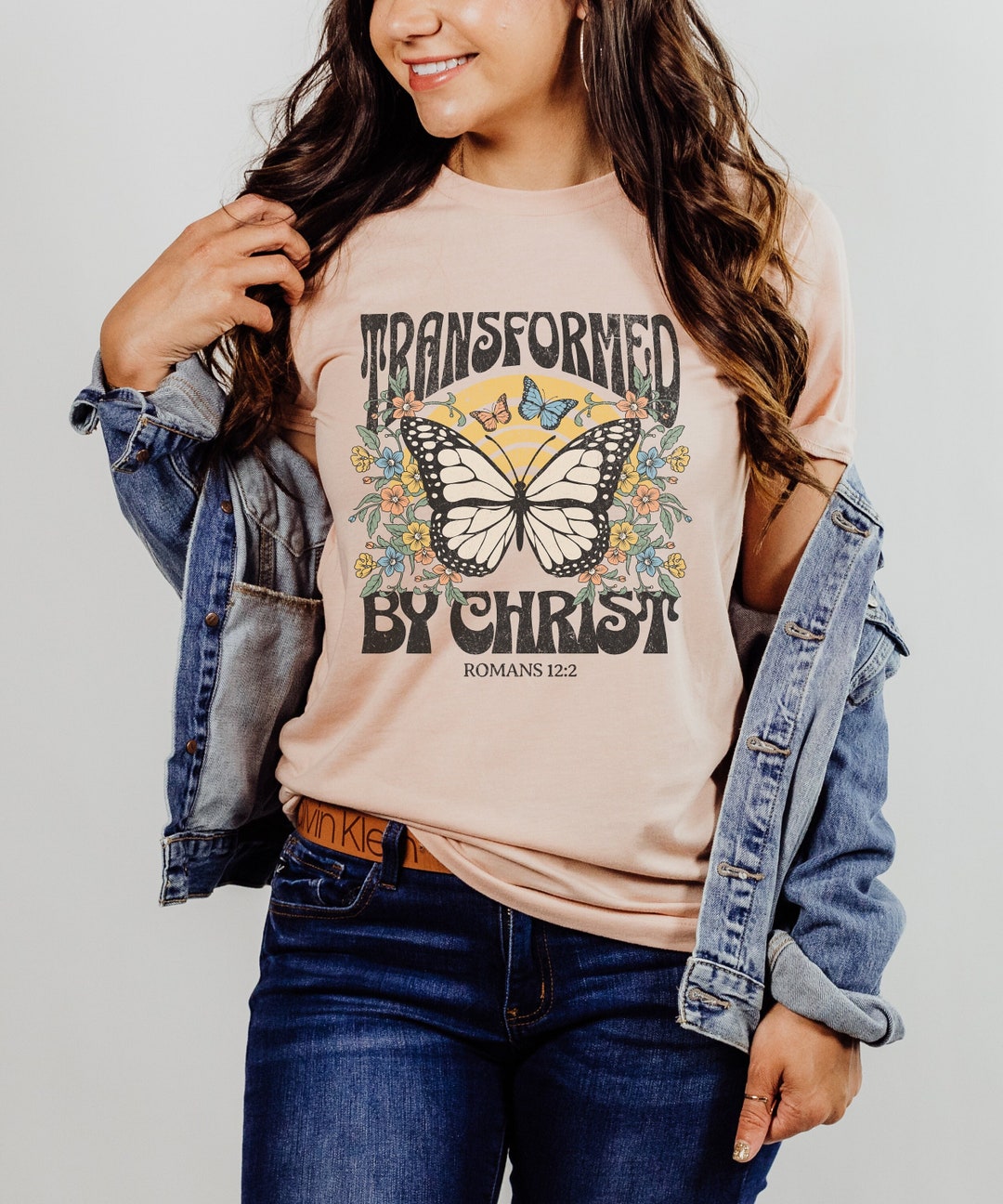Transformed by Christ Shirt Boho Christian Shirt Romans 12:2 Jesus ...