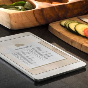 Custom Ingredients Card, Template for Securing and Sharing Ingredients ...