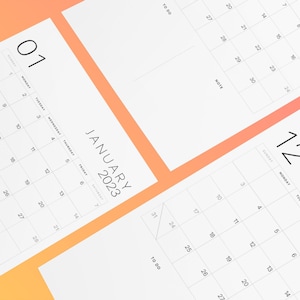2023 Calendar, 12x Digital Pages, Printable, Instant Download, To-do ...