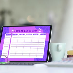 Custom School Schedule, Digital & Printable Timetable, Instant Download ...