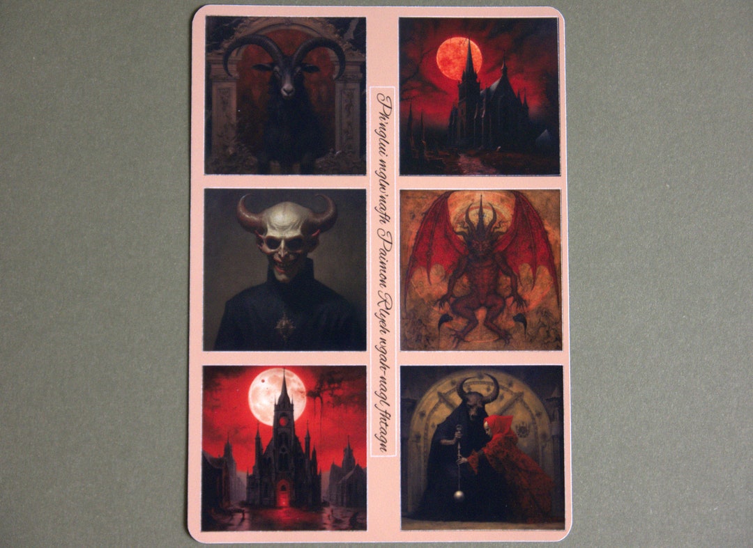 Sticker Sheet Hail Paimon Glossy Sheet Occult Bullet Journal Stickers ...