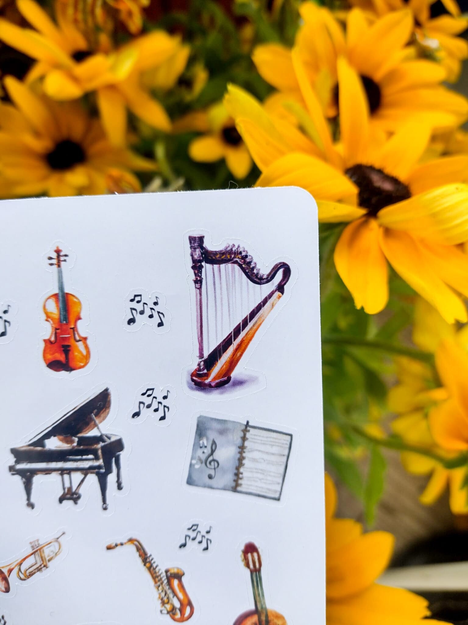 Sticker Sheet - Musical Instruments | Watercolor | Bullet Journal ...