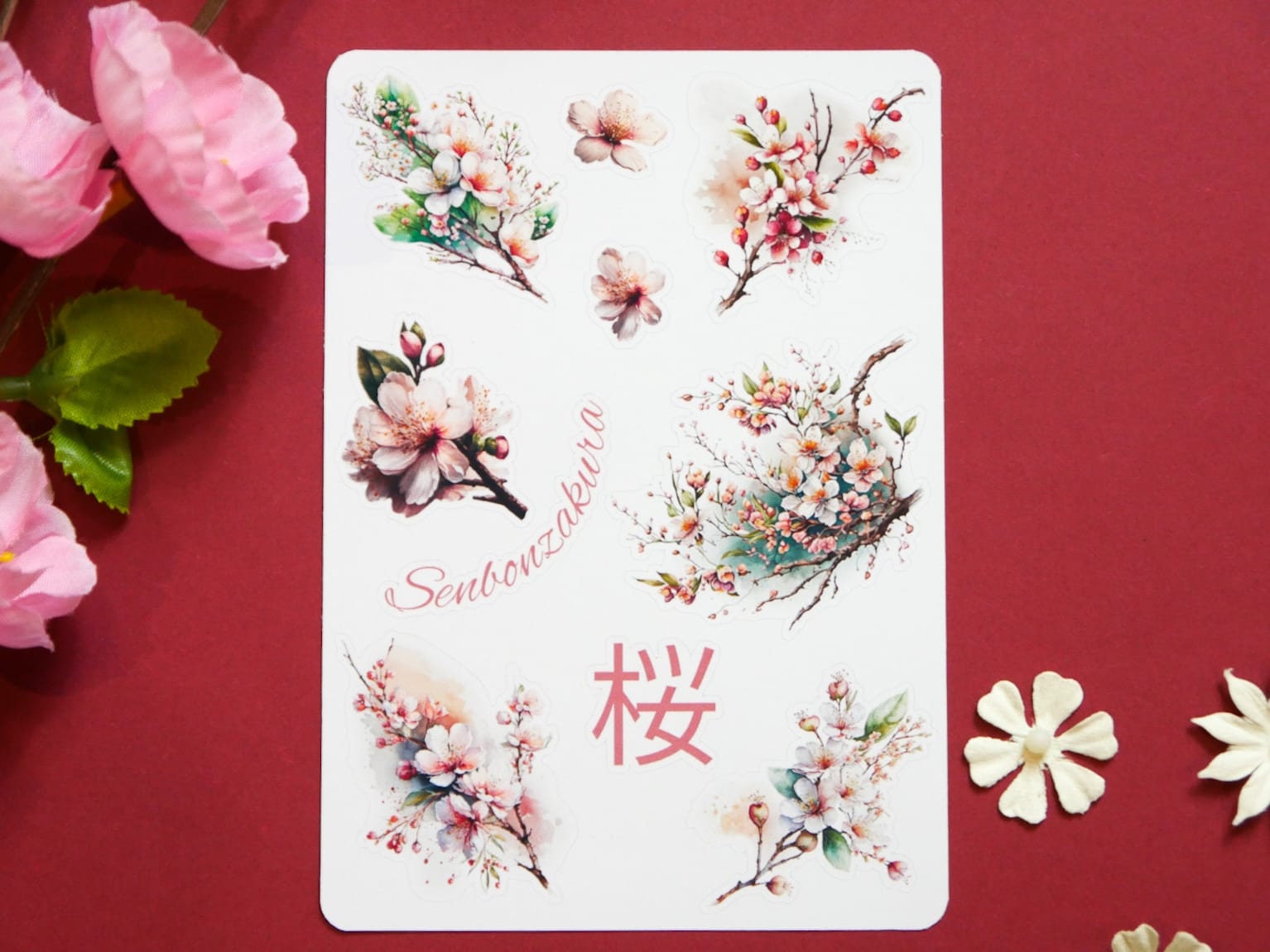 Sticker Sheet - Senbonzakura | Watercolor | Bullet Journal Stickers ...
