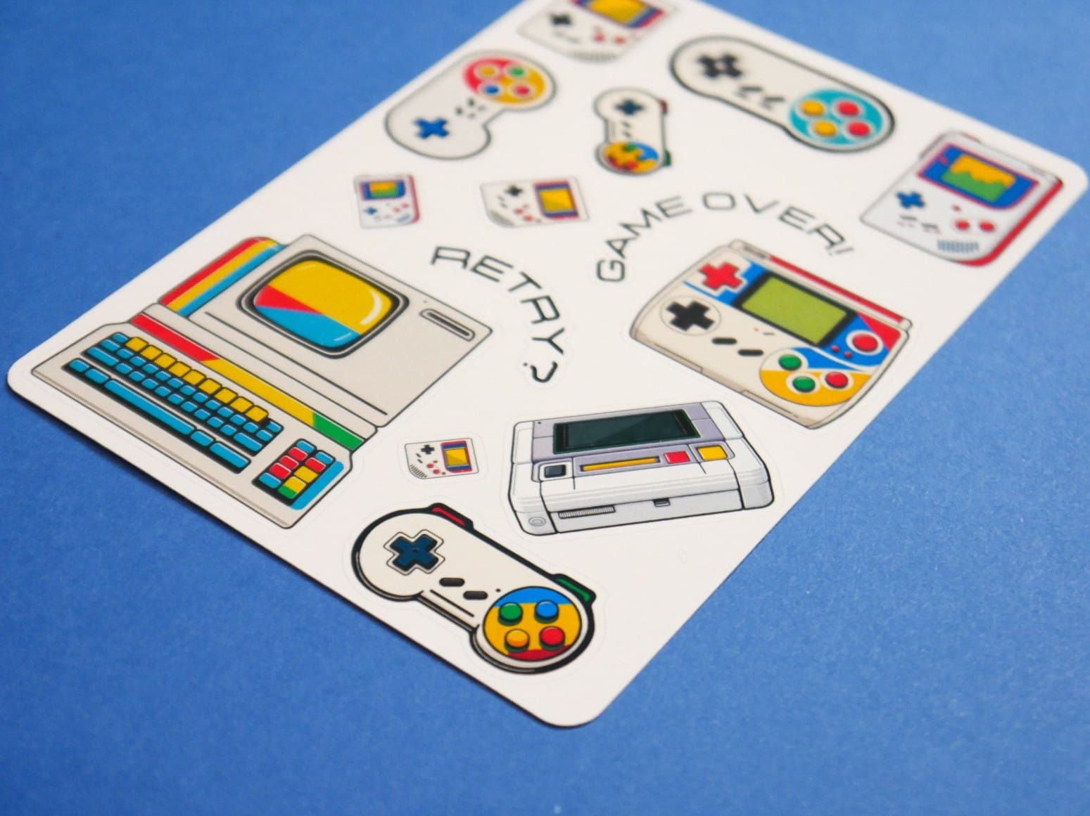 Sticker Sheet - Retro Gaming | Retro Console | Bullet Journal Stickers ...