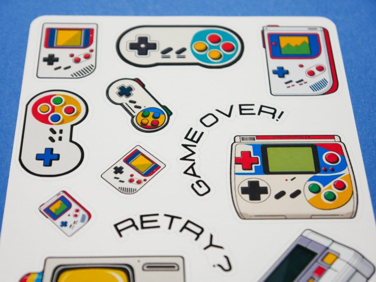 Sticker Sheet Retro Gaming Retro Console Bullet Journal Stickers ...