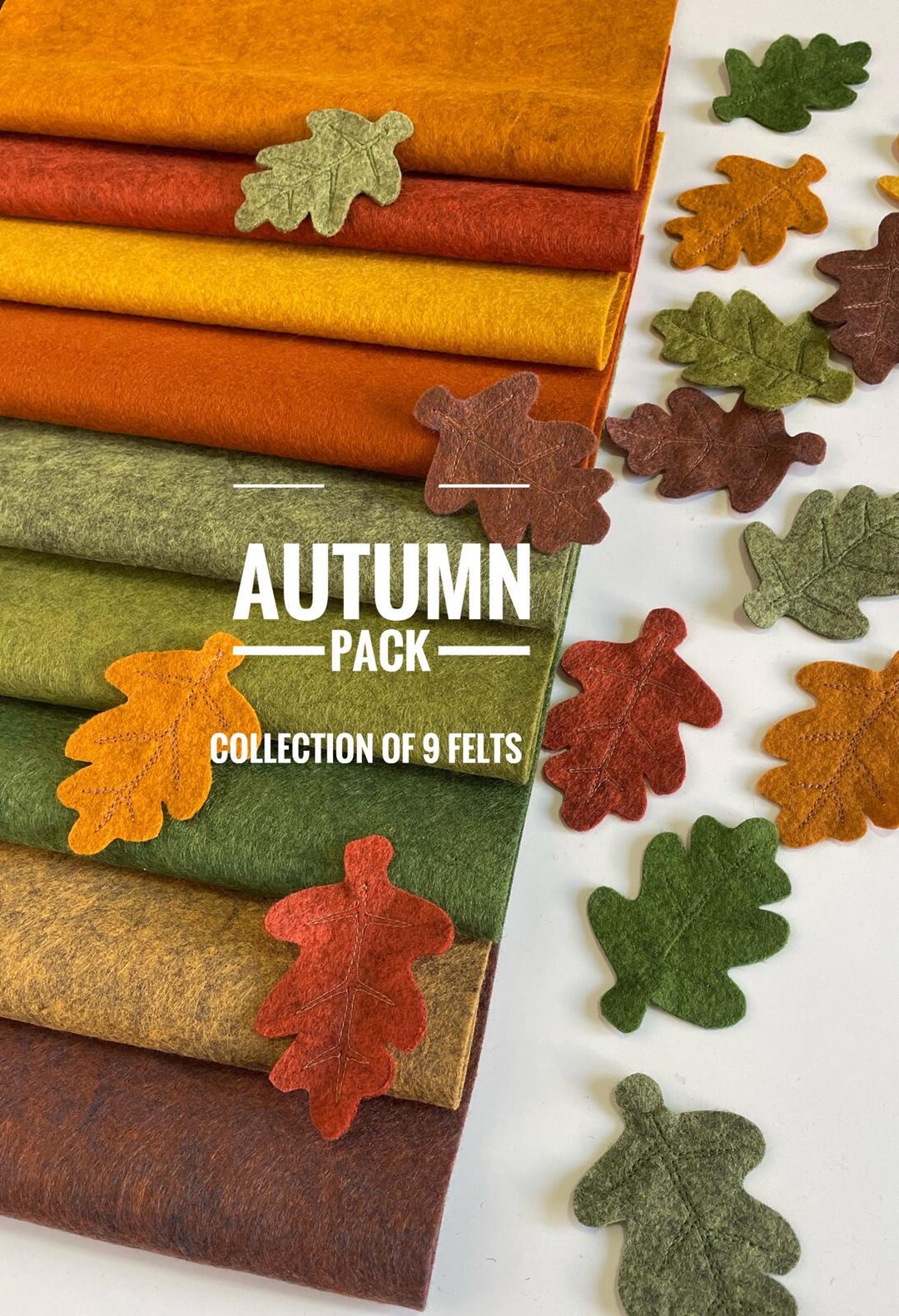 Wool Felt Pack-autumn. Autumn Colors. Wool Blend Felt - Etsy