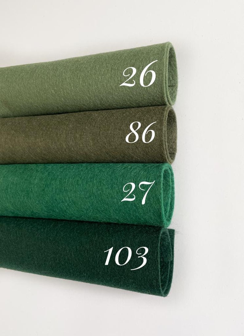 Wool Felt Sheets and Meters Top Quality PICK ANY COLORS New Colours ...