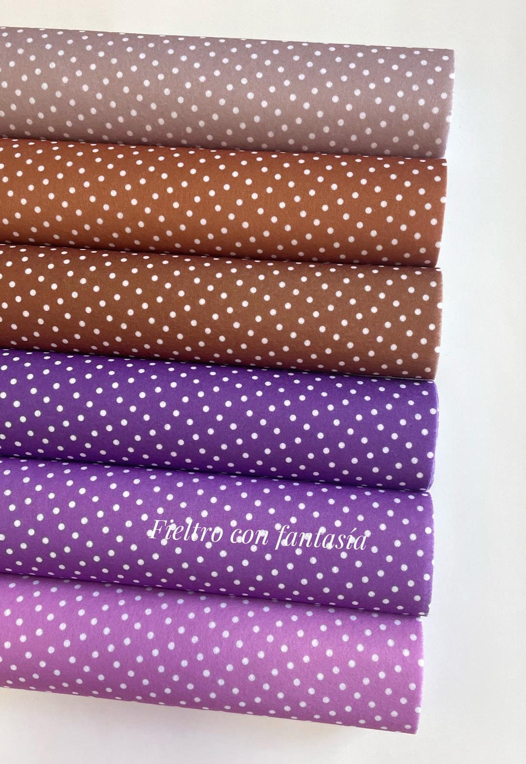 Printed Felt, Printed Polka Dot Felt, Soft Felt 8.1" × 11.4"(20.5×29cm ...