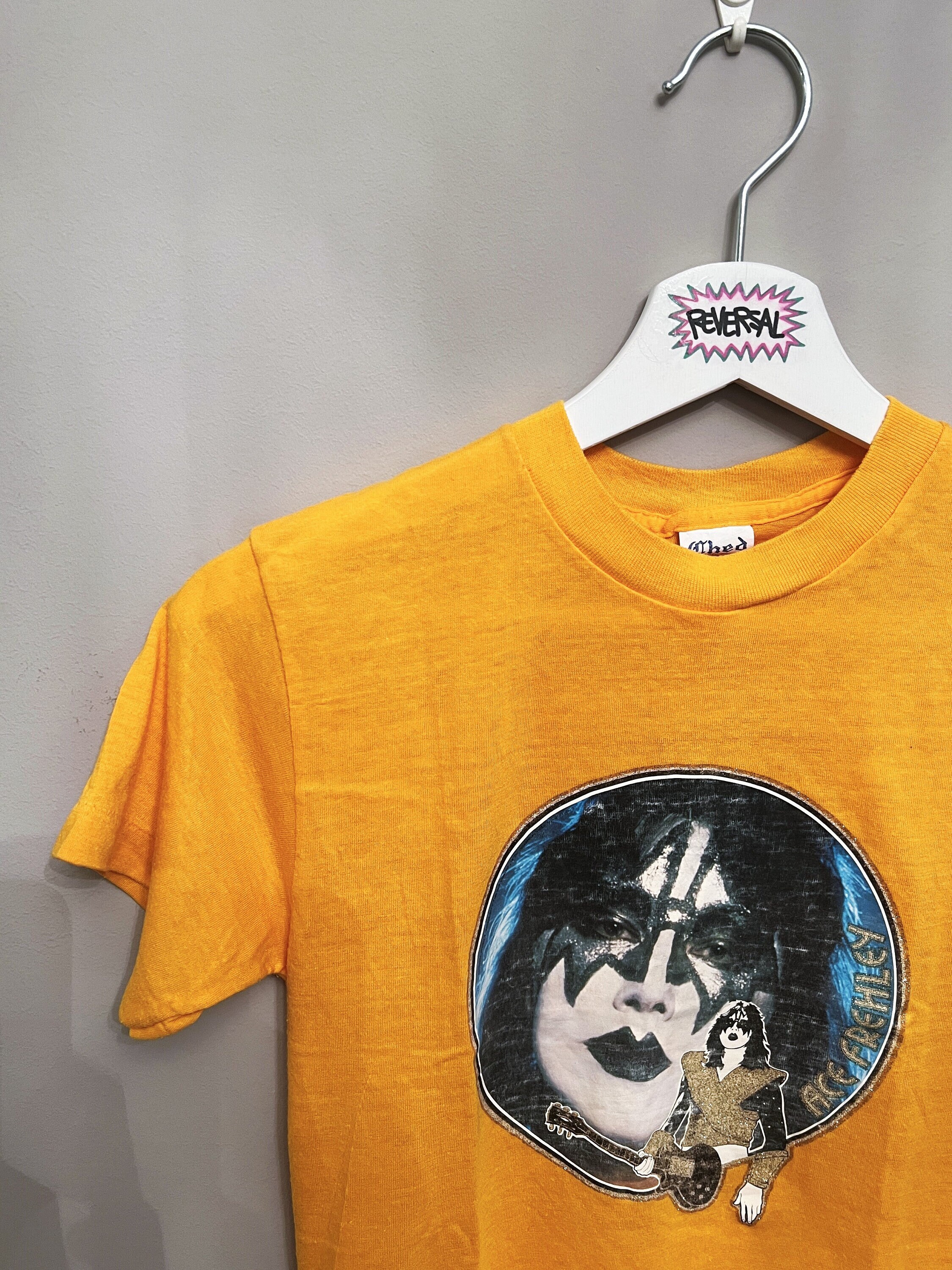 Ace Frehley Tshirt KISS Vintage 70s CHED RARE Rock Metal Ace Frehley Tshirt KISS Vintage 70s CHED RARE Rock Metal