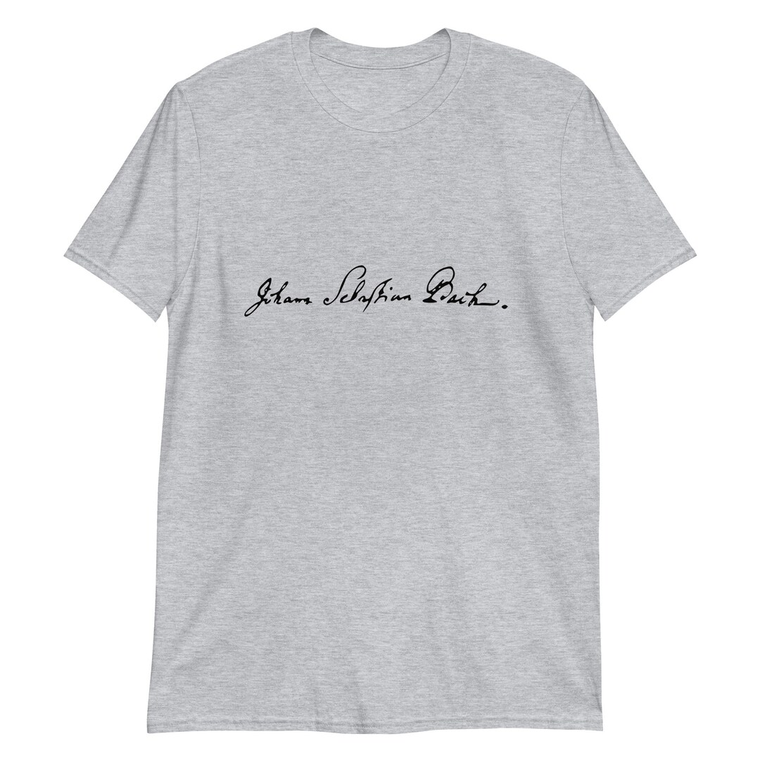 Bach Signature T-shirt - Etsy
