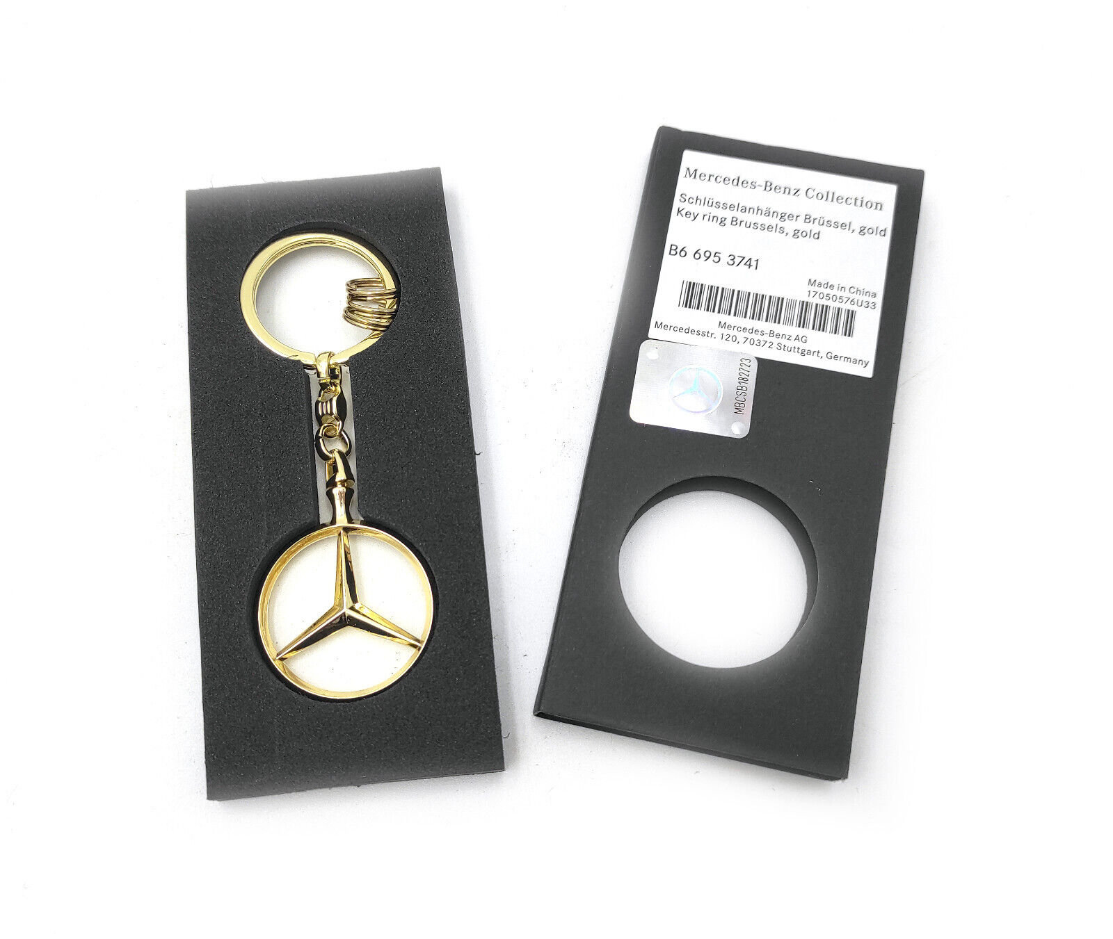 Official MERCEDES-BENZ Brussels Keyring Keychain, Silver B66957516 or ...
