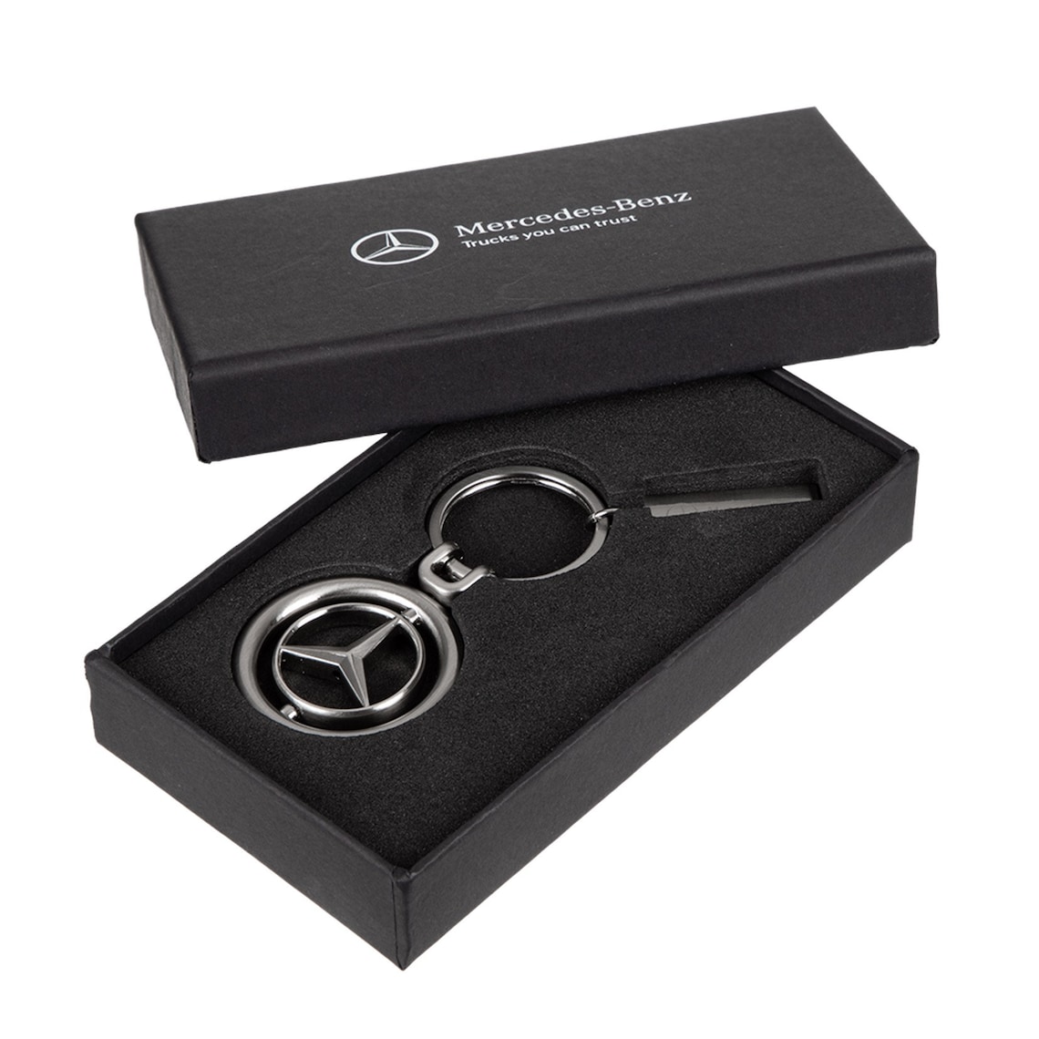 Mercedes-benz Trucks You Can Trust Actros Silver Metal Keychain Keyring ...