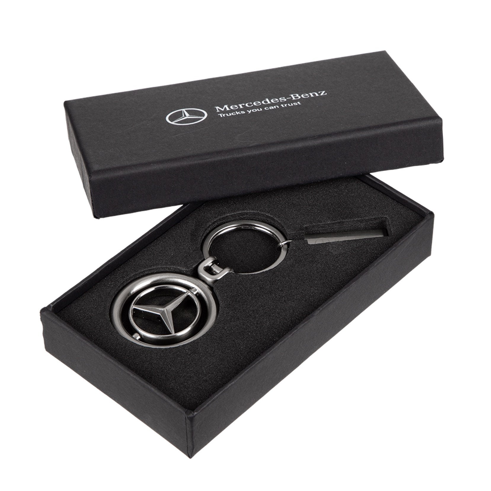 Mercedes-benz Trucks You Can Trust Actros Silver Metal Keychain Keyring ...