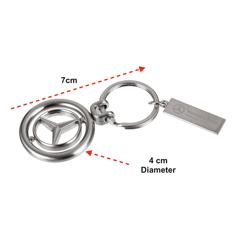 Mercedes-benz Trucks You Can Trust Actros Silver Metal Keychain Keyring ...